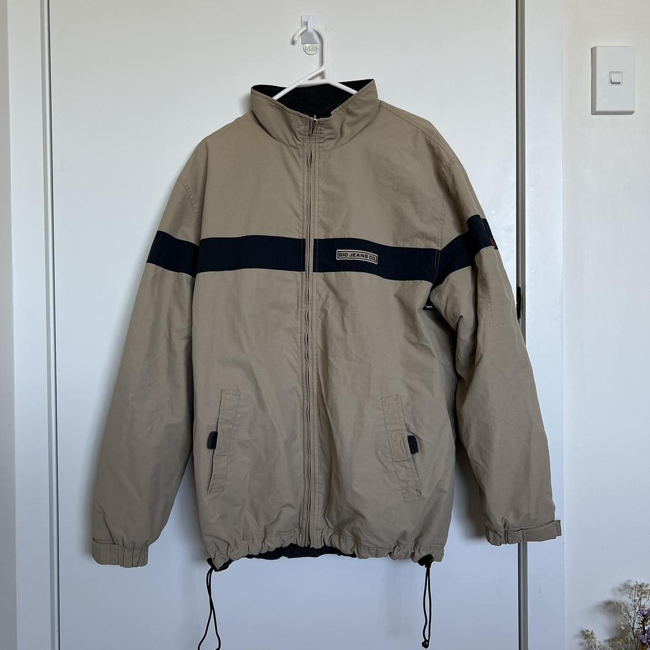 Vintage Giordano Jacket - Size L - reversible -... - Depop