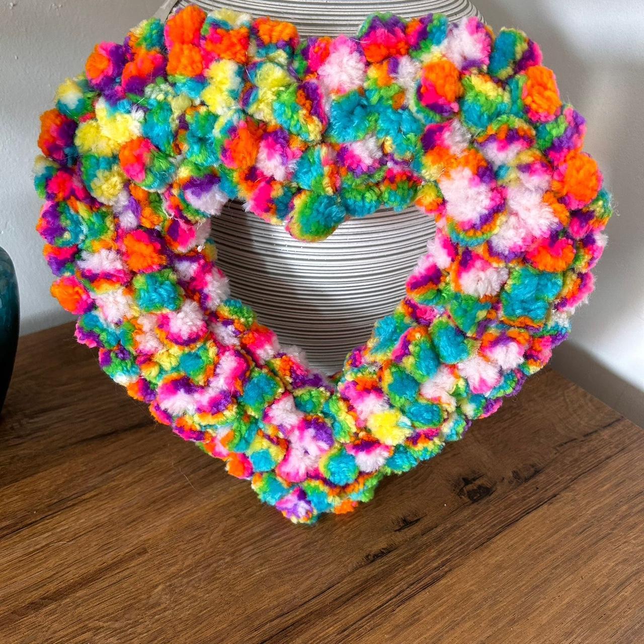 Beautiful handmade heart shape wreath. Made with... - Depop