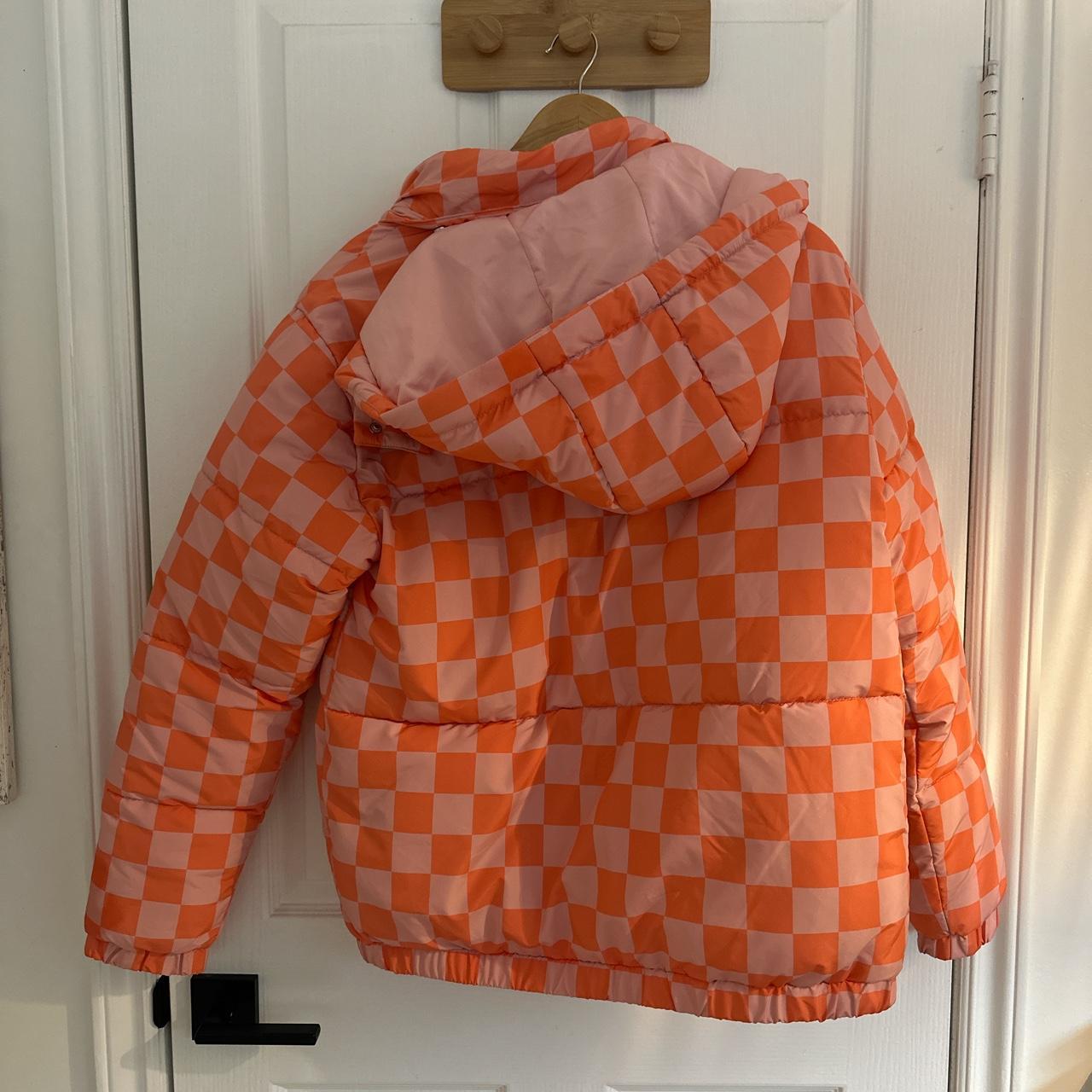 NWT ragged priest checkered puffer jacket... - Depop
