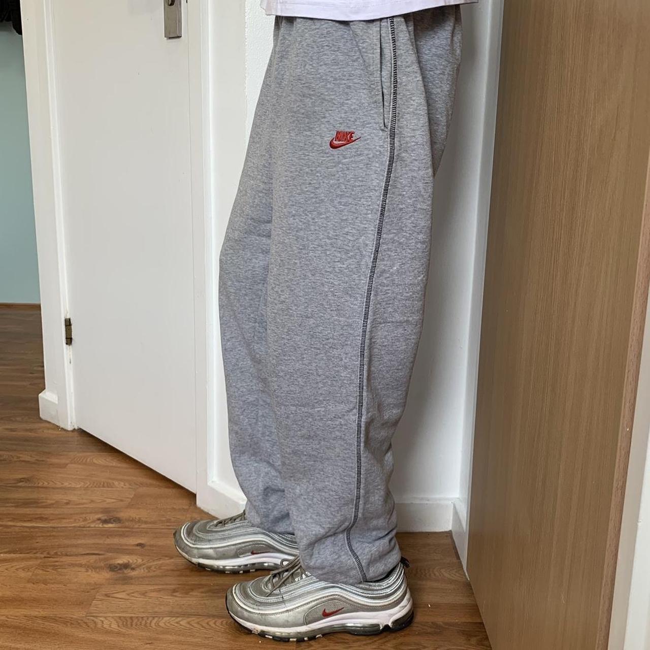 🇬🇧FREE UK SHIPPING🇬🇧 Grey Nike Trackies Size M Super... - Depop
