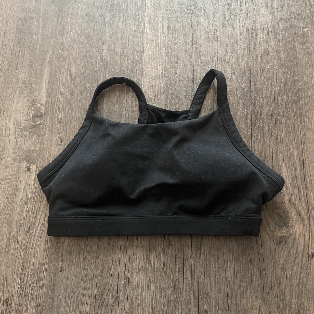 Fabletics Black Sports Bra padded #athleisure... - Depop