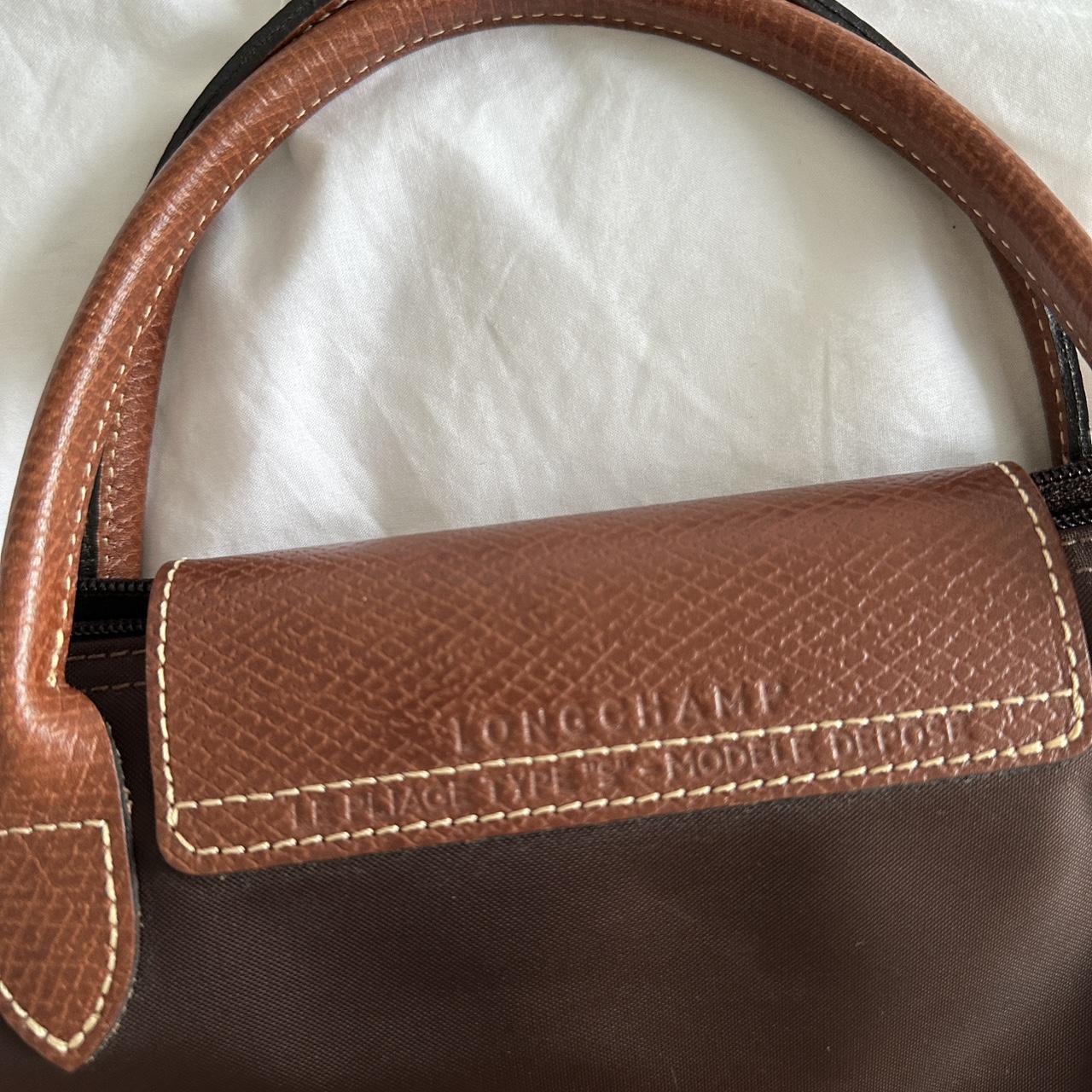 New Longchamp pliage S in chocolate brown - Depop