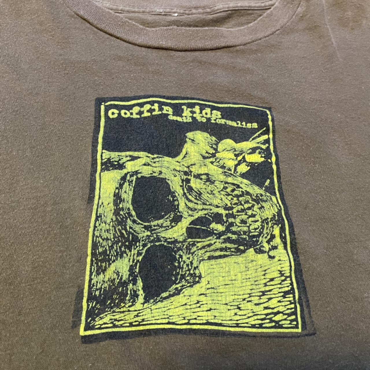 90s/early 00s Coffin Kids screamo band t-shirt... - Depop