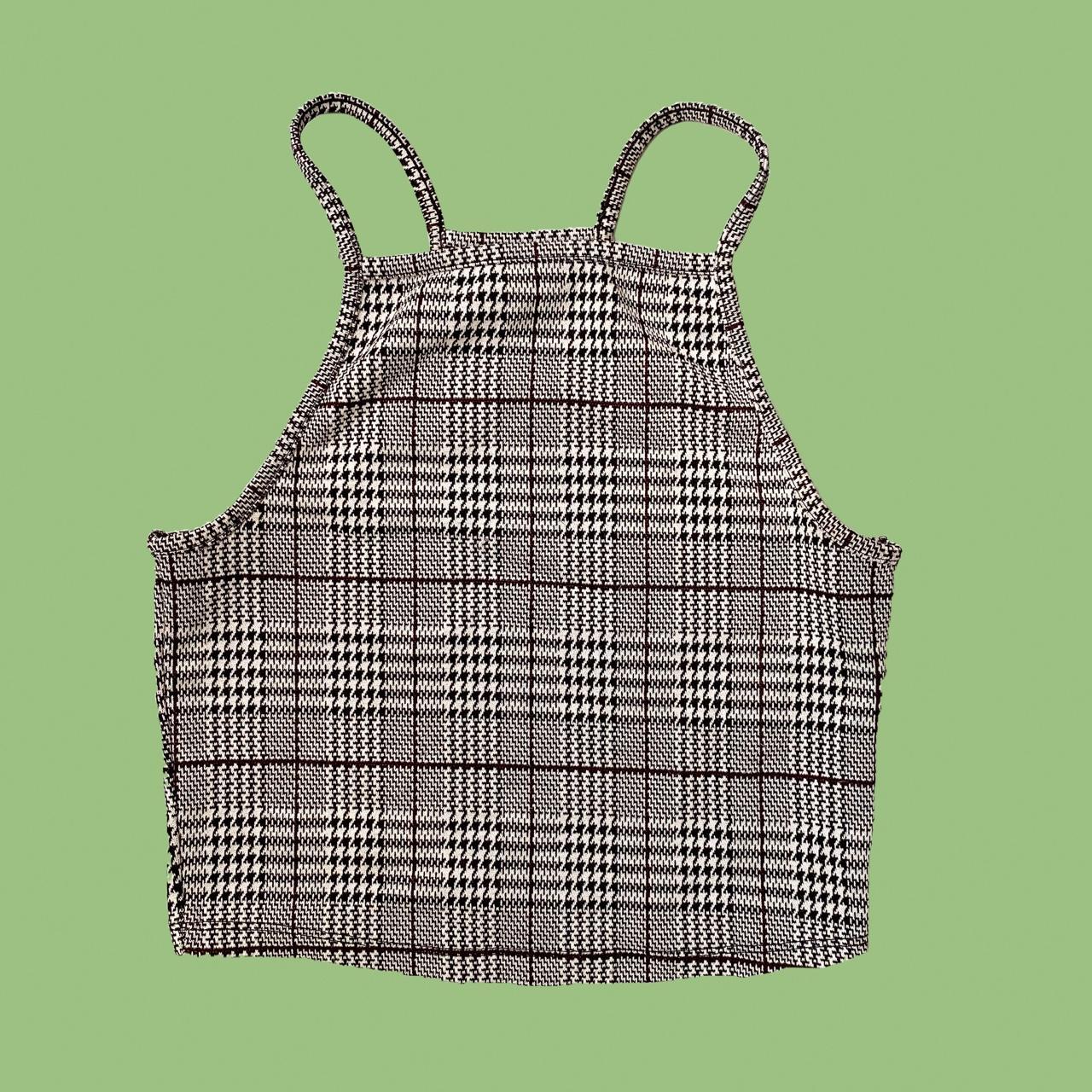 Plaid, preppy crop top. This top gives very much... - Depop