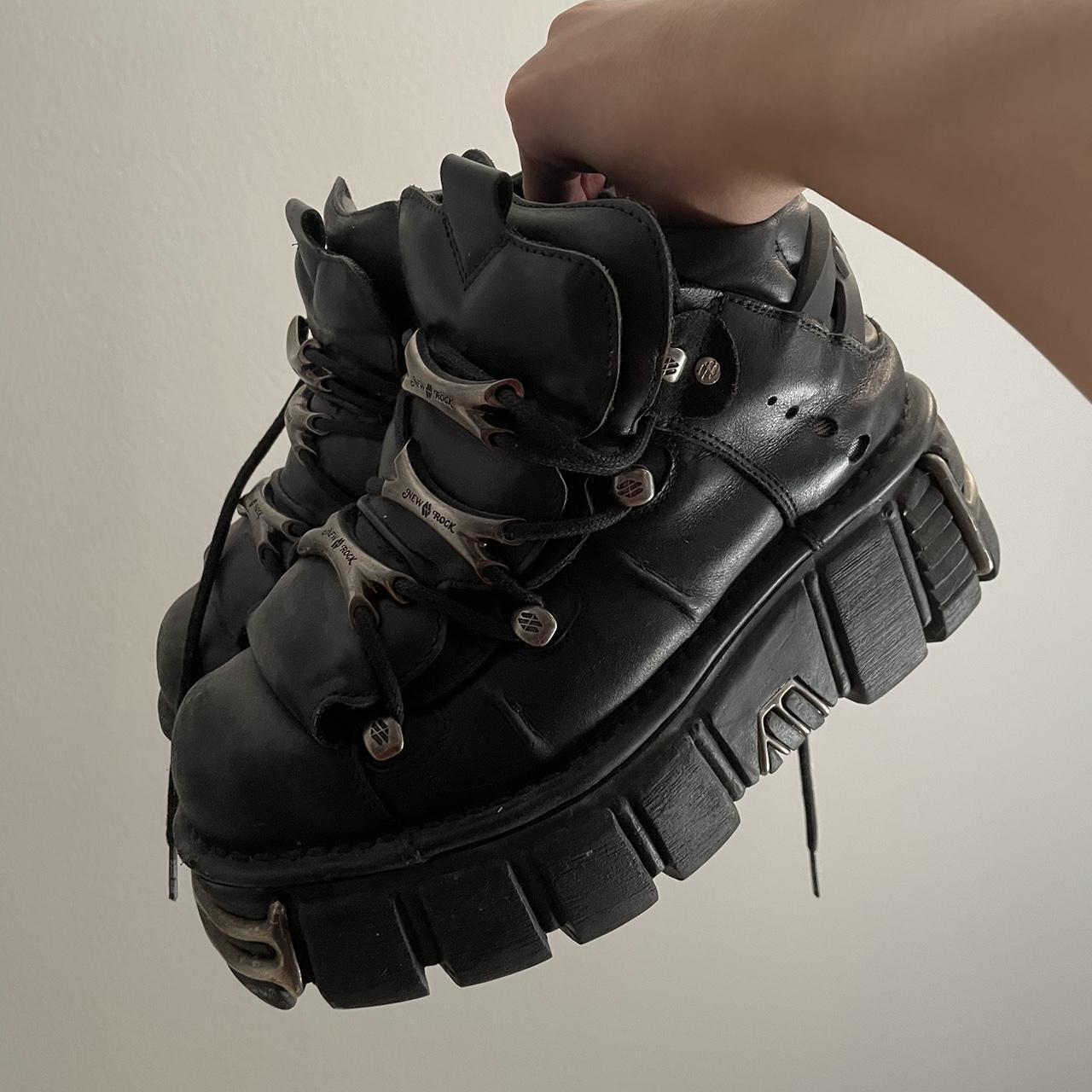 New Rock Shoes with metal details US Women’s 10 //... - Depop