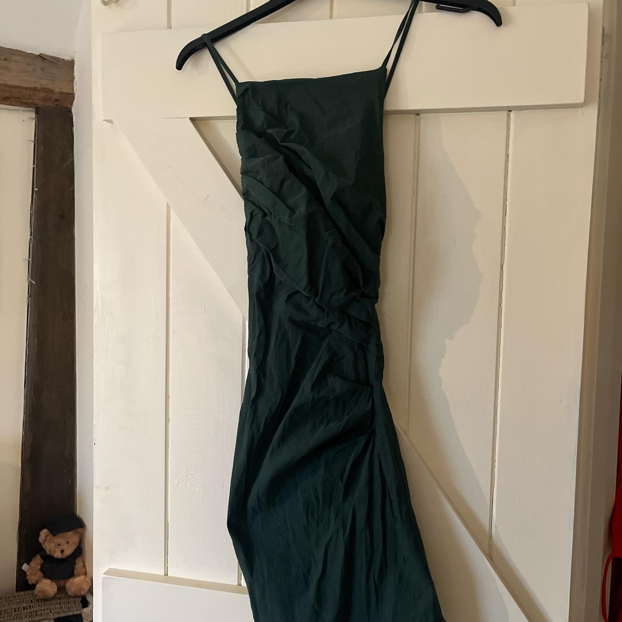 Zara forest green mini dress Super cute perfect for... - Depop