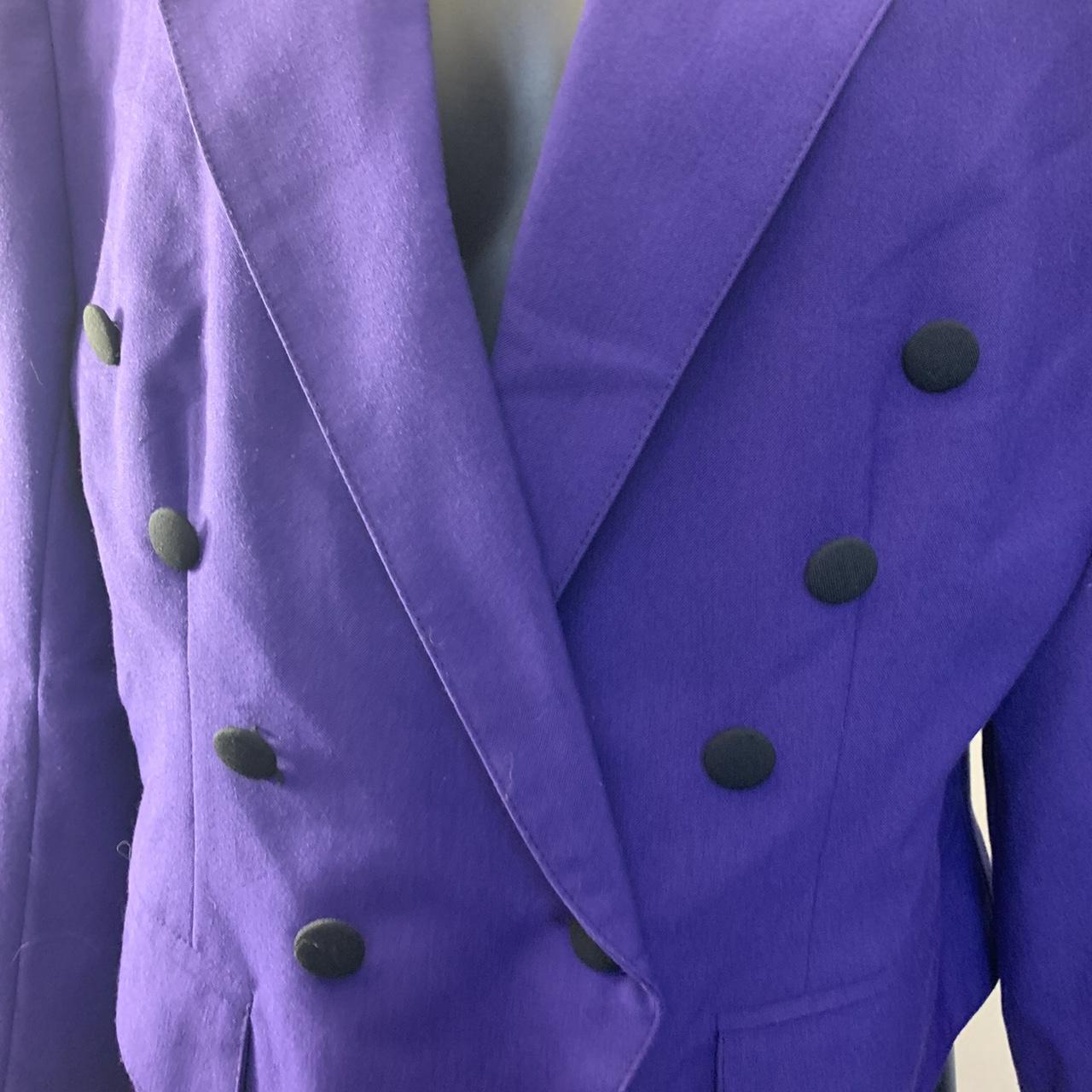 Women's Purple Tailored-jackets | Depop