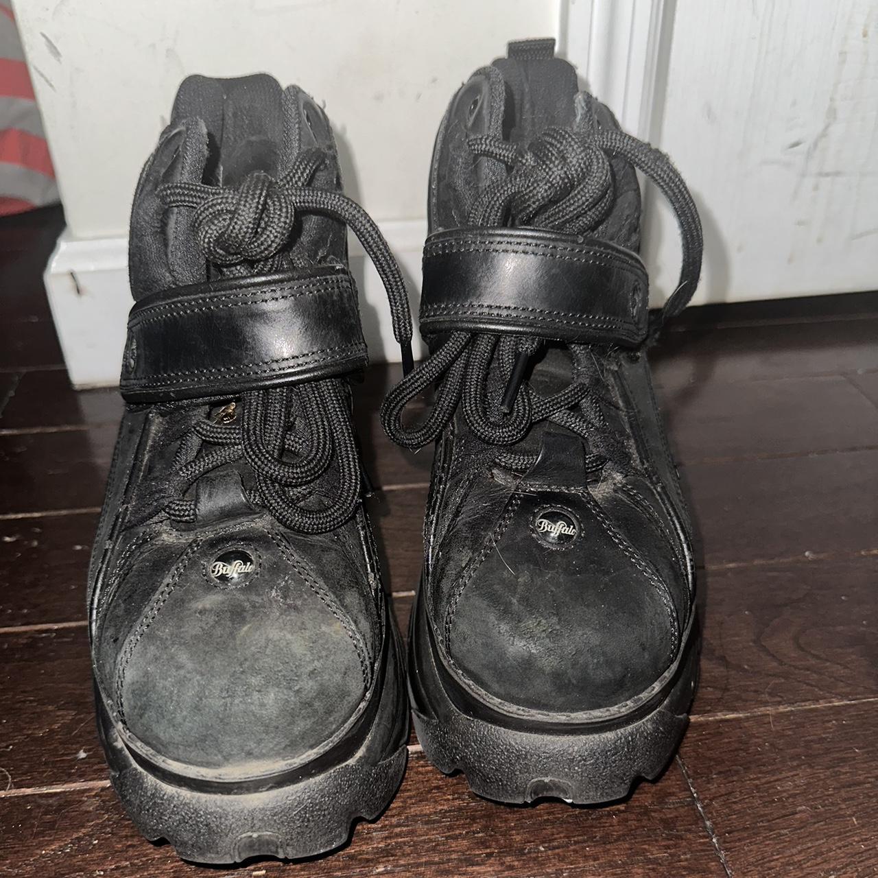 Buffalo London Classic High Sneakers in black... - Depop