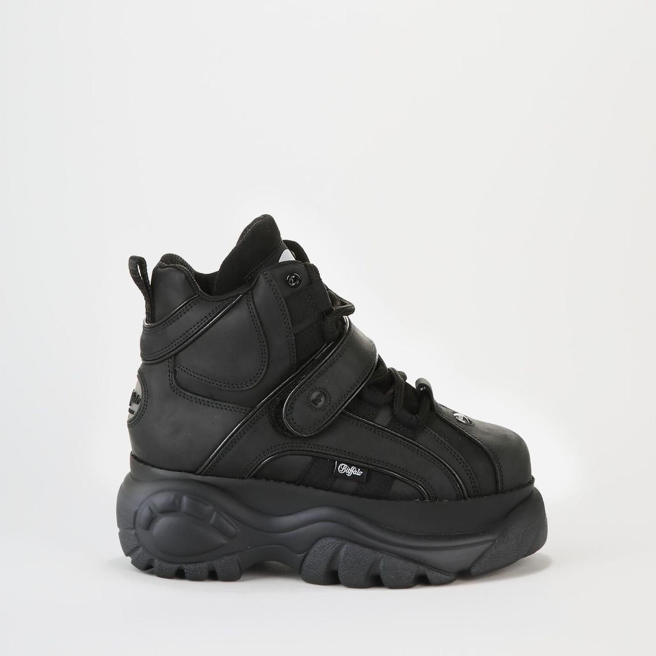 Buffalo London Classic High Sneakers in black... - Depop