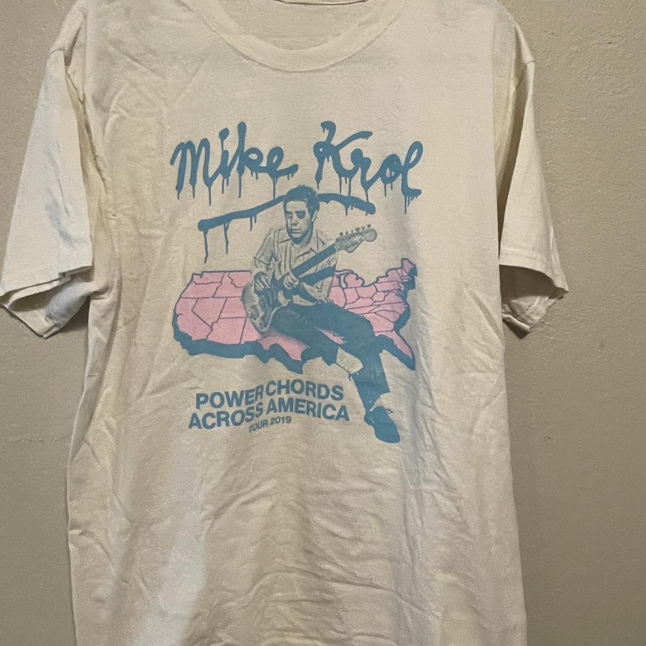 Mike Krol 2019 tour shirt. Lightly worn. Sry about... - Depop