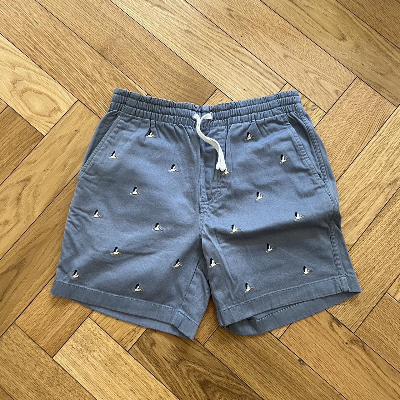 J - Crew Bird Shorts 5” inseam Size 30-32 Waist - Depop