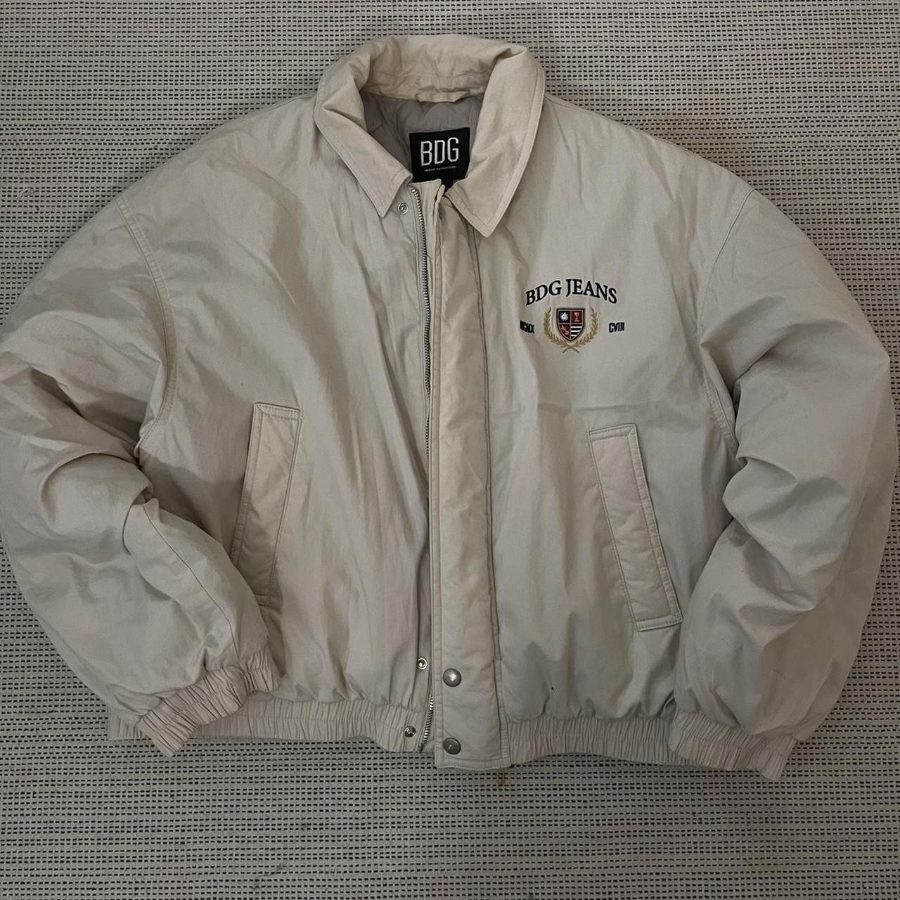 BDG Jeans cream bomber jacket. Really warm, great... - Depop