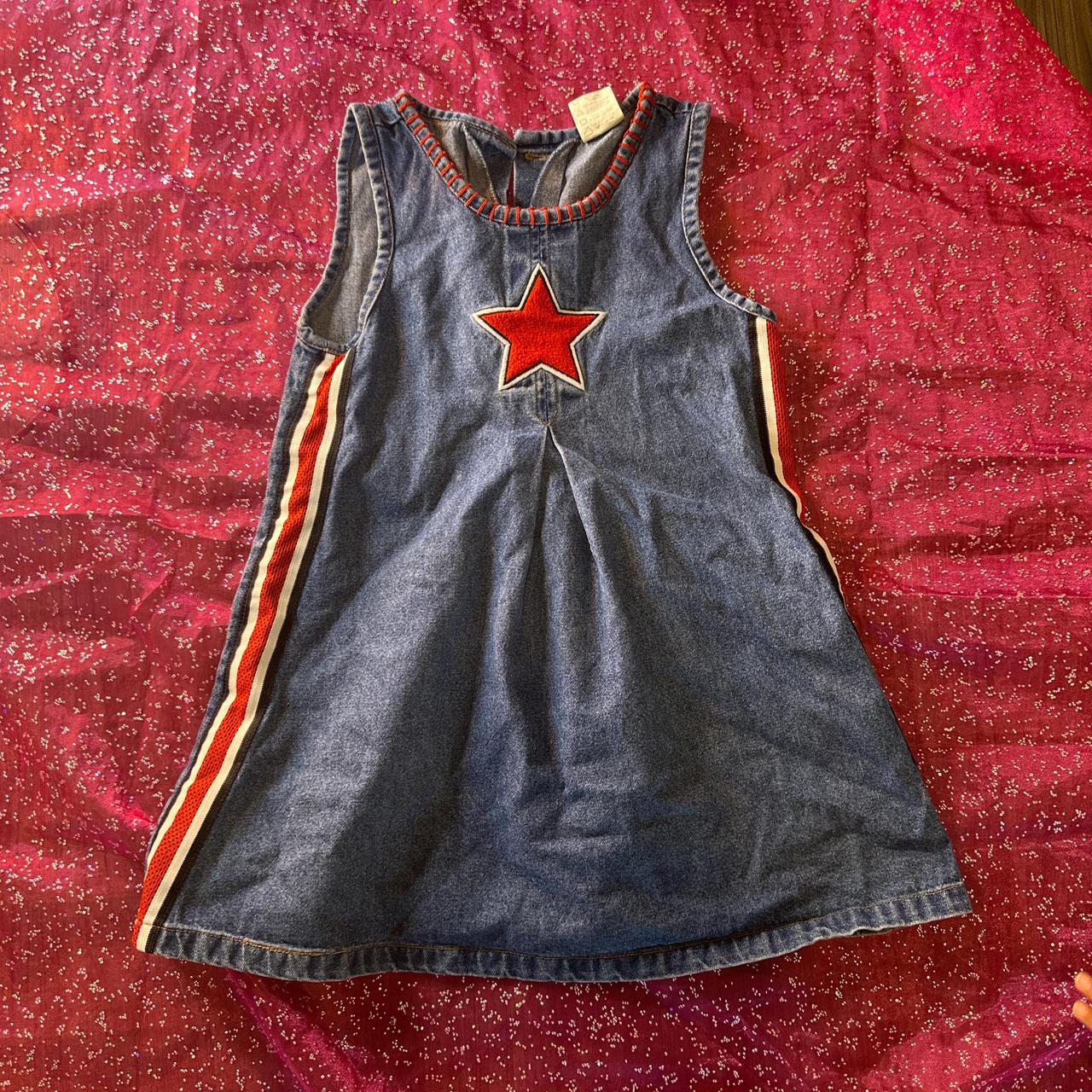 Size 5 girls dress 100% cotton 00’s style dress... - Depop