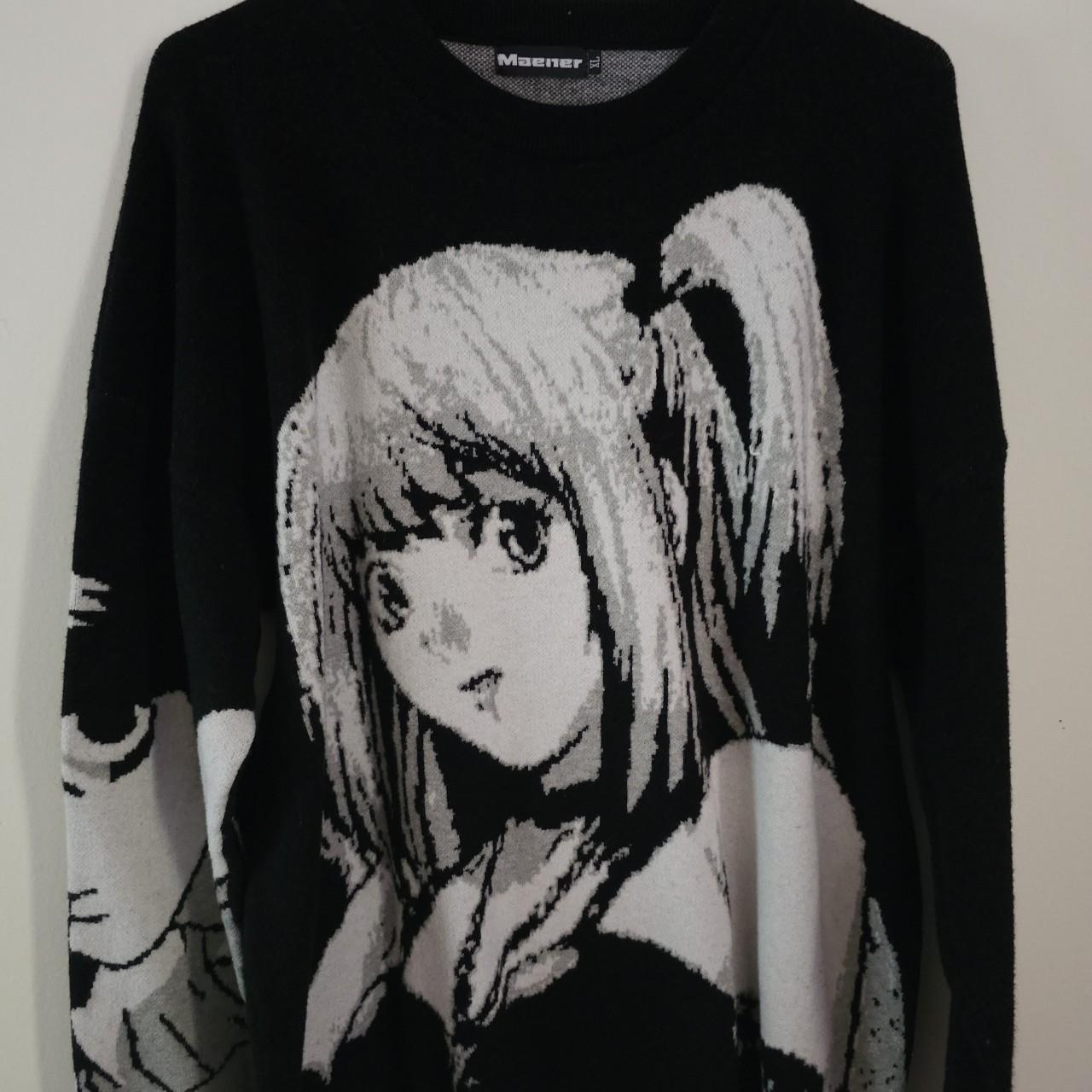 Maener Misa/L/Death Note sweater. Never worn Size... - Depop