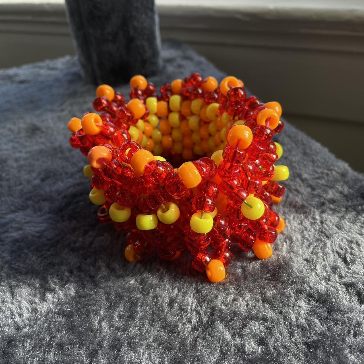 RAVE KANDI🌈 Handmade rave kandi cuff this listing... - Depop