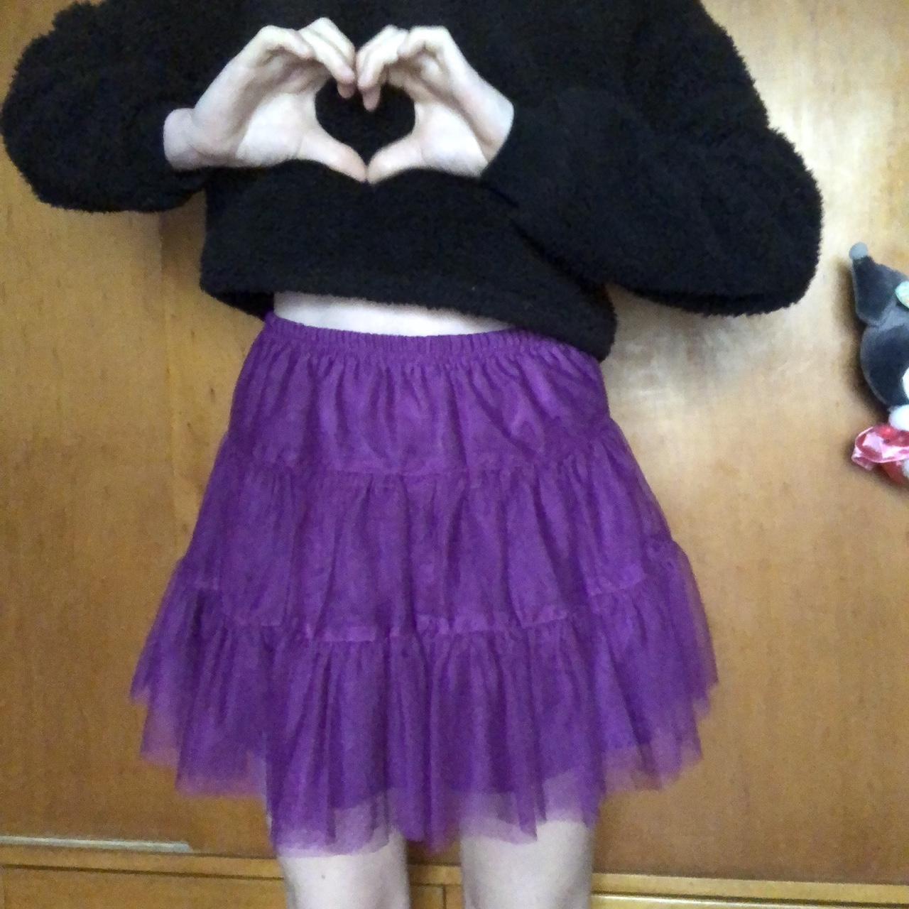 Purple tulle tutu skirt! 💜💜 Girls size 14 on a... | Depop