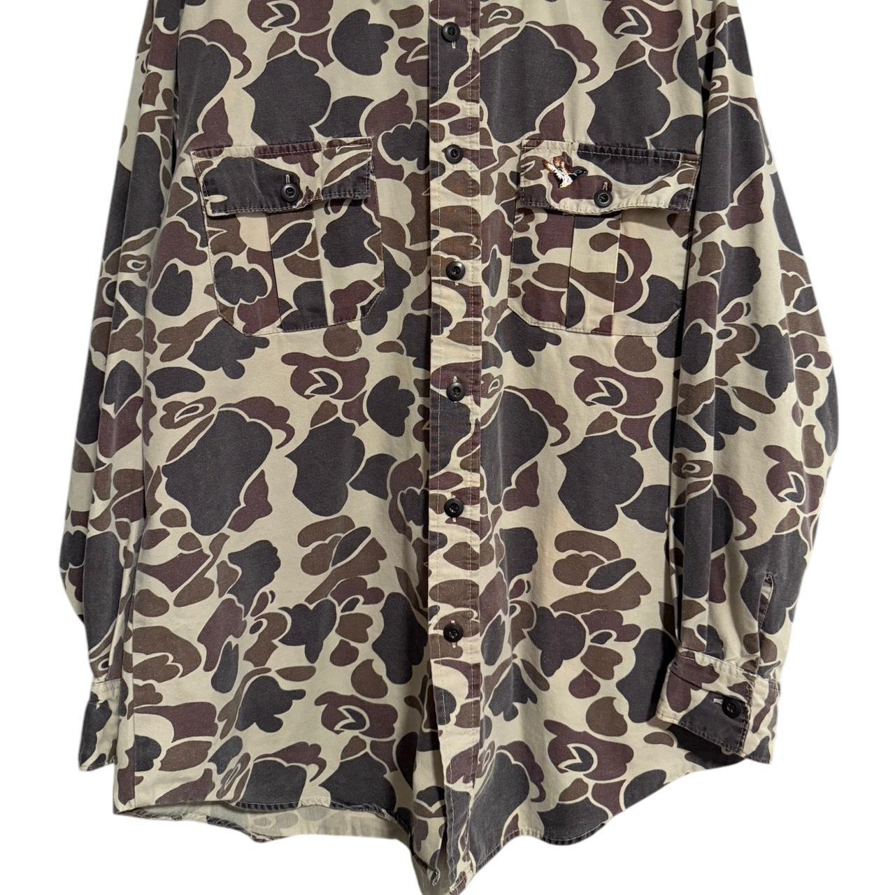 Vintage camouflage button up long sleeve Gucci... | Depop