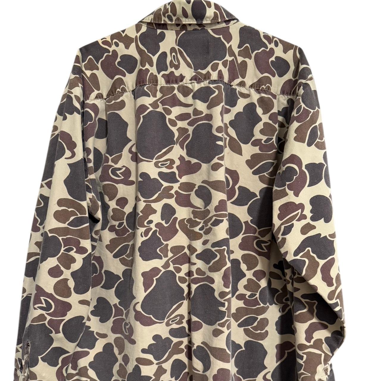 Vintage camouflage button up long sleeve Gucci... | Depop