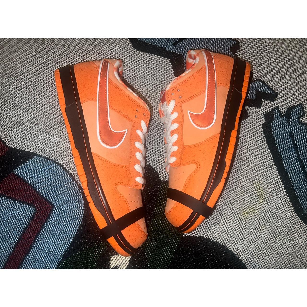 Nike Men's Orange Trainers | Depop