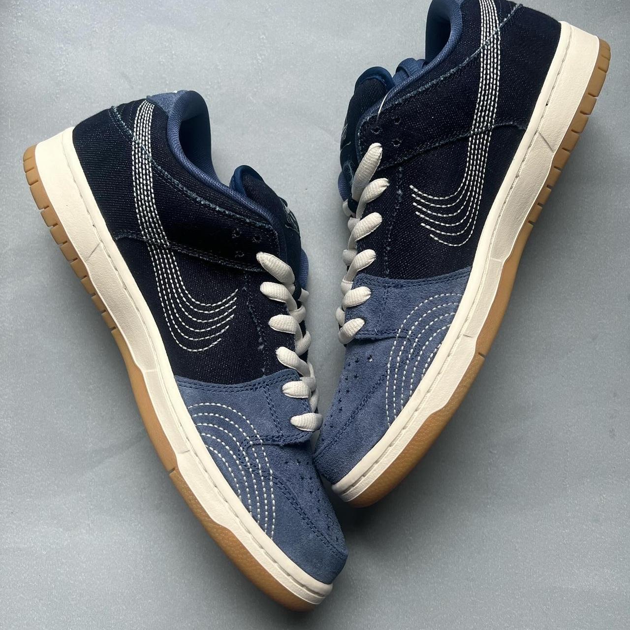 NIKE SB DUNK LOW PRO (SASHIKO) 2020 RELEASE UK11... - Depop