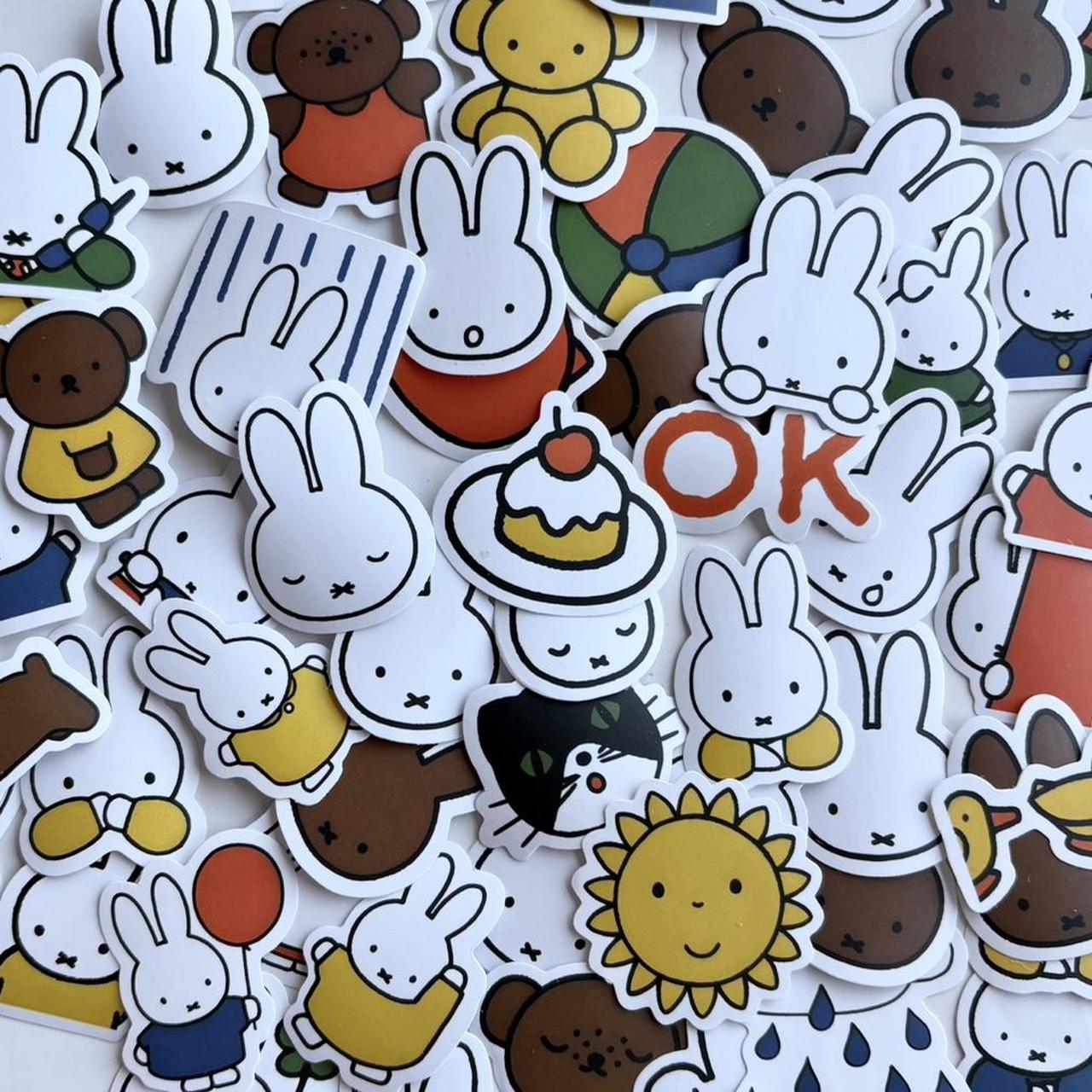 Miffy stickers 20-pack -each 20-pack contains a... | Depop