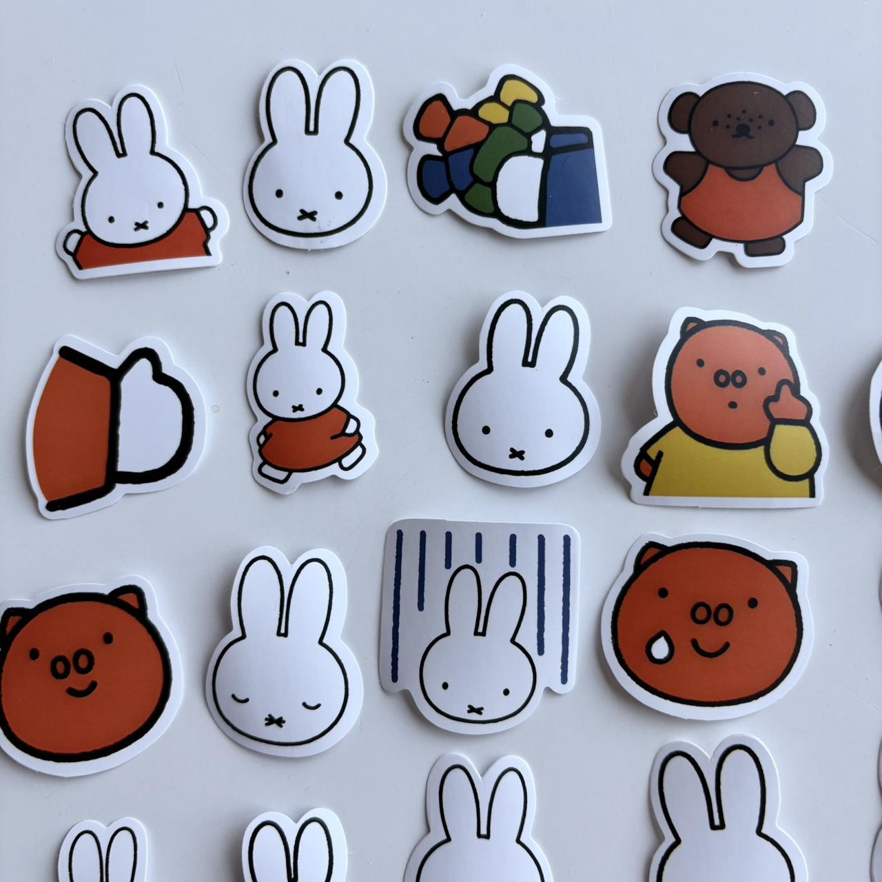 Miffy stickers 20-pack -each 20-pack contains a... | Depop