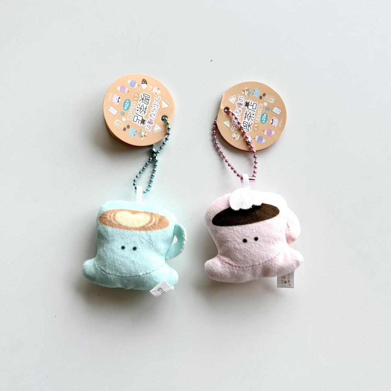 Hot cocoa and latte Japanese plush keychain pack of... | Depop