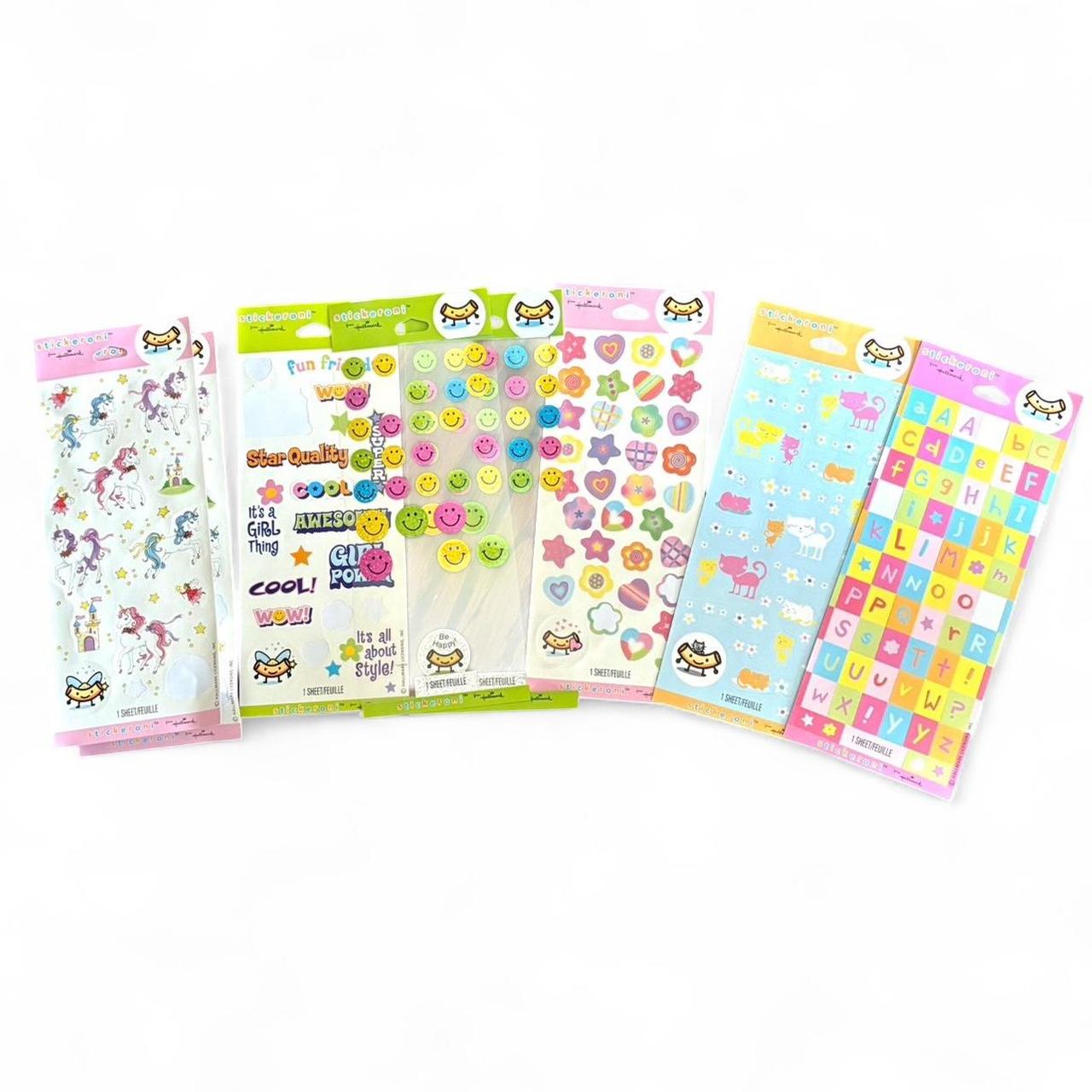 8 pack of y2k vintage stickeroni sticker sheets... | Depop