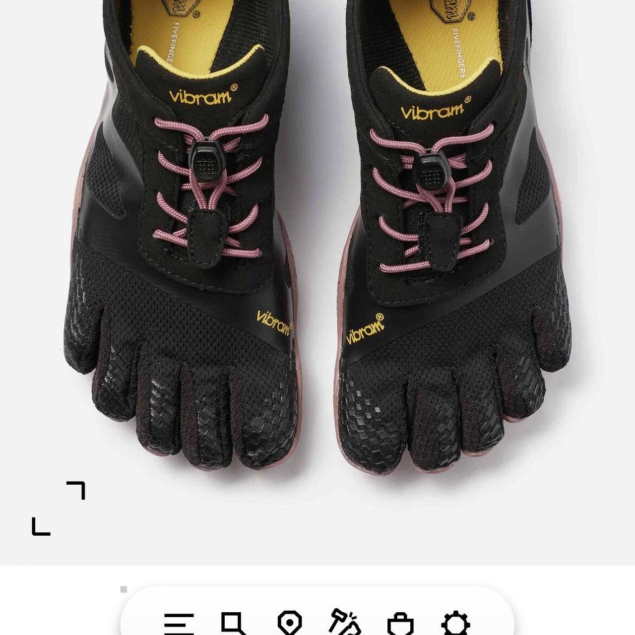 Black and pink Vibram KSO Trek shoes women’s size 36... | Depop
