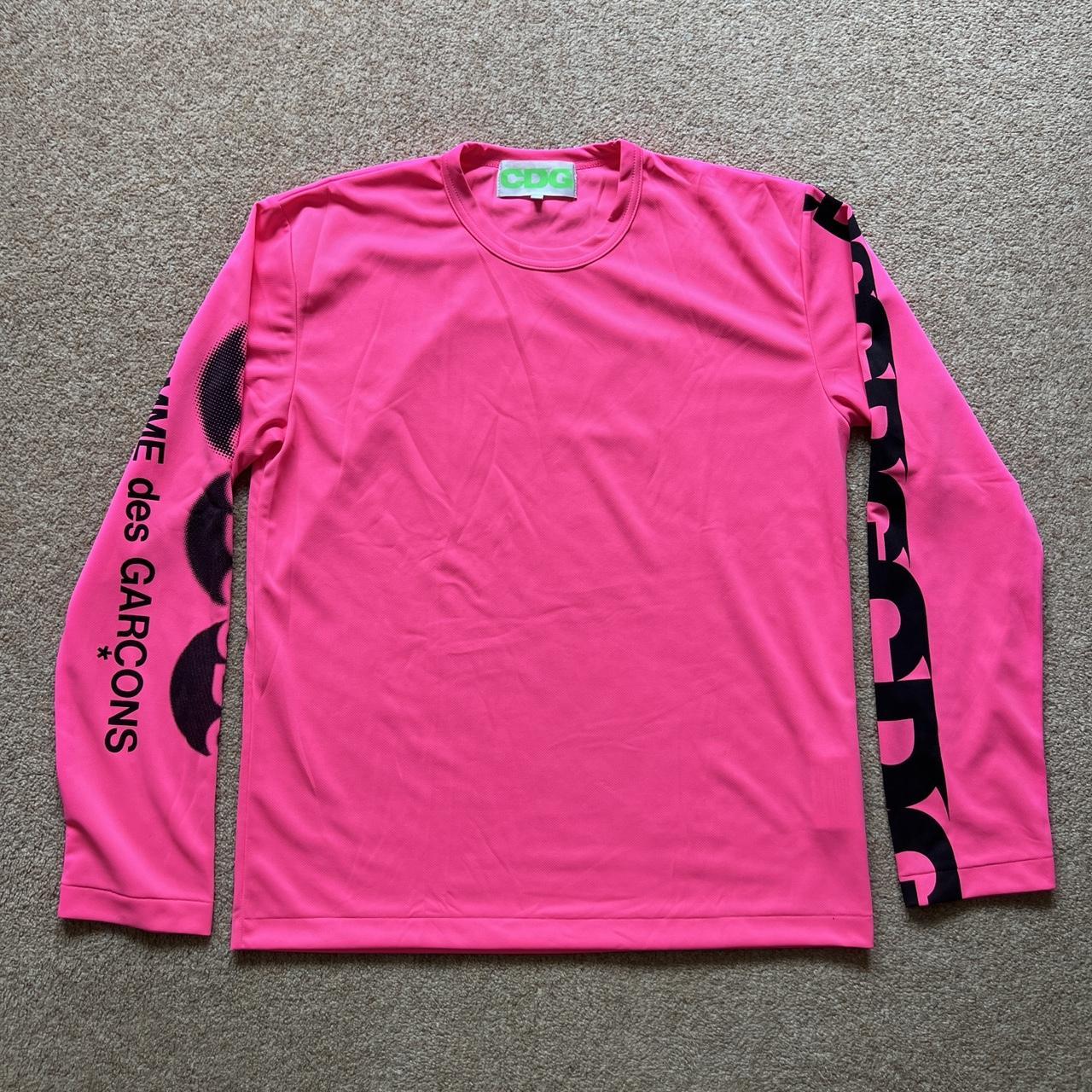 CDG Long Sleeve top - Pink - Large - Used #CDG... - Depop