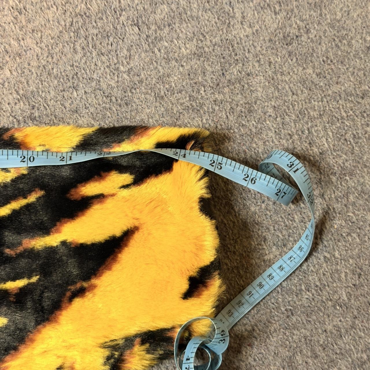 Aries Arise Faux Fur Half Zip - Animal Print - used... | Depop