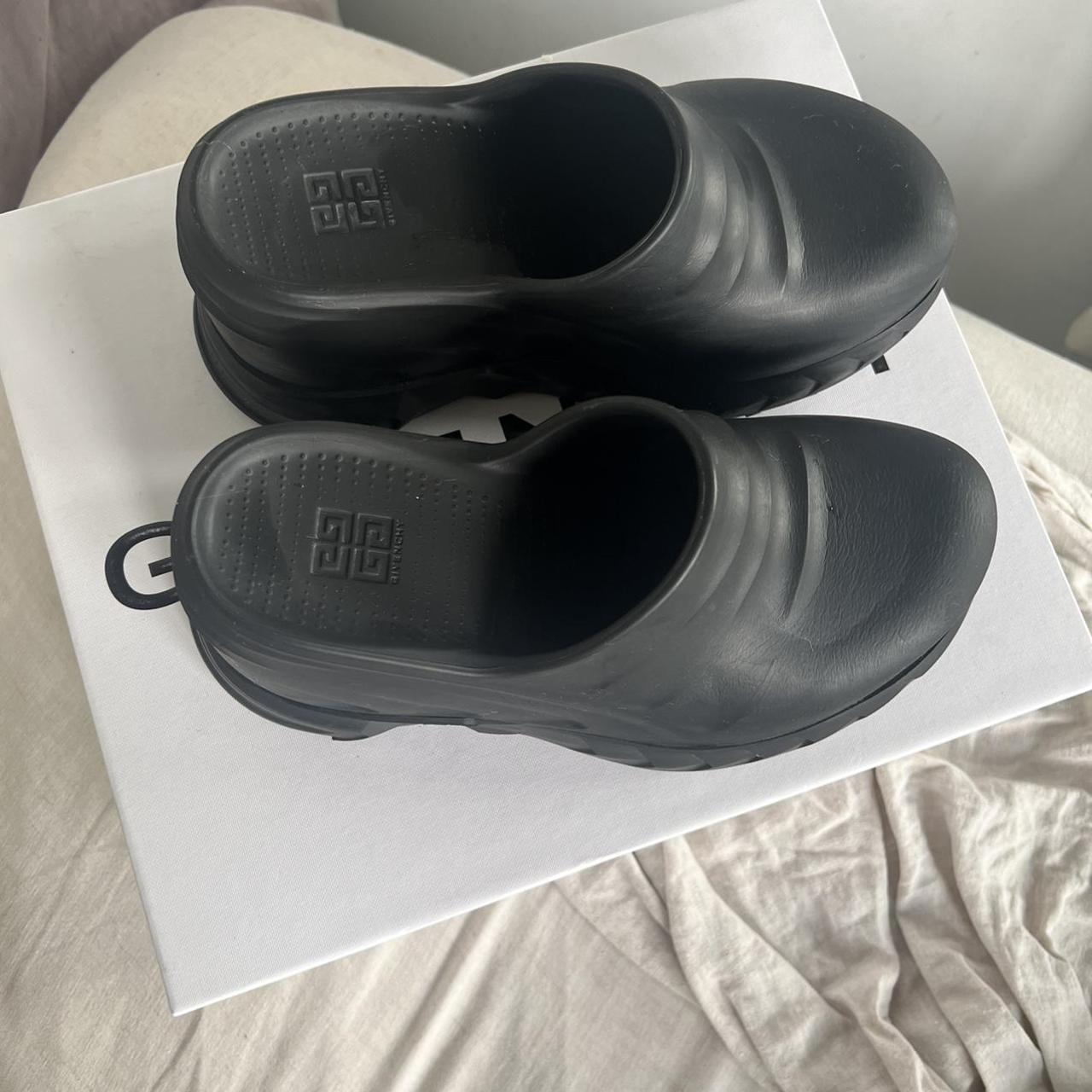 GIVENCHY MARSHMALLOW BLACK PLATFORM CLOG WEDGES ... - Depop