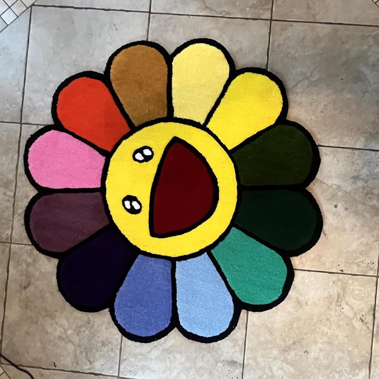 3 ft Murakami flower rug #bape #rugs #murakami... - Depop