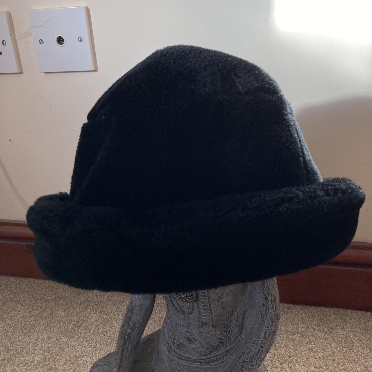 Ushanka Russian style black leopard print fluffy hat... - Depop