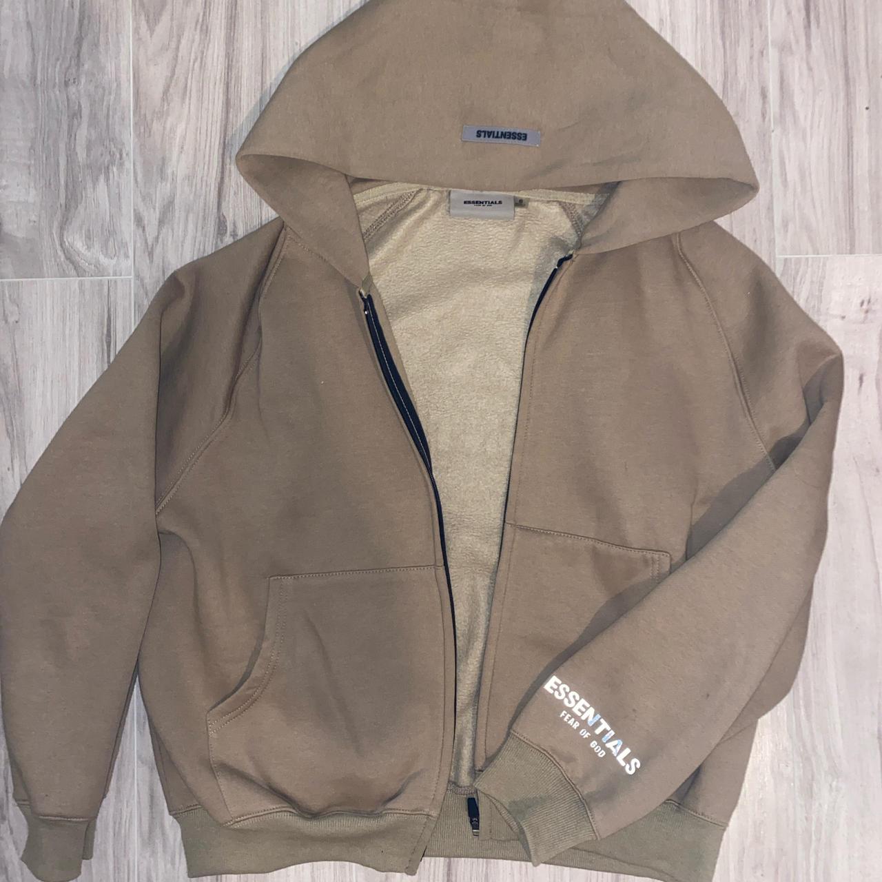 Essentials zip up hoodie #essentials #hoodie - Depop