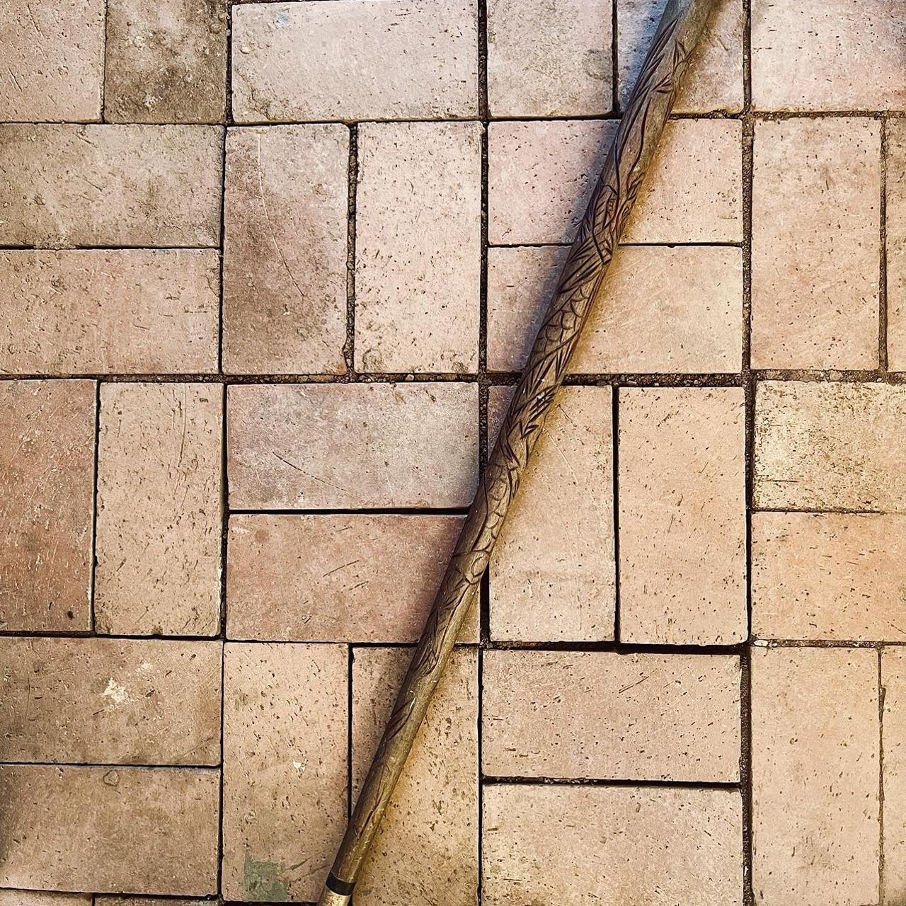 Super cool vintage hand carved walking cane that... - Depop