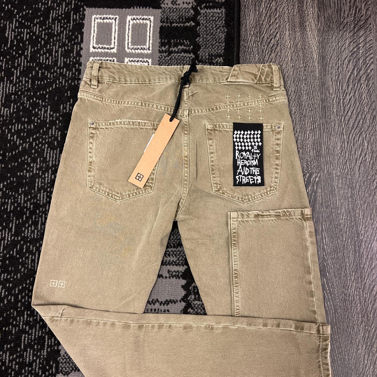 Ksubi Khaki trousers (Jeans) A simple but very loud... - Depop