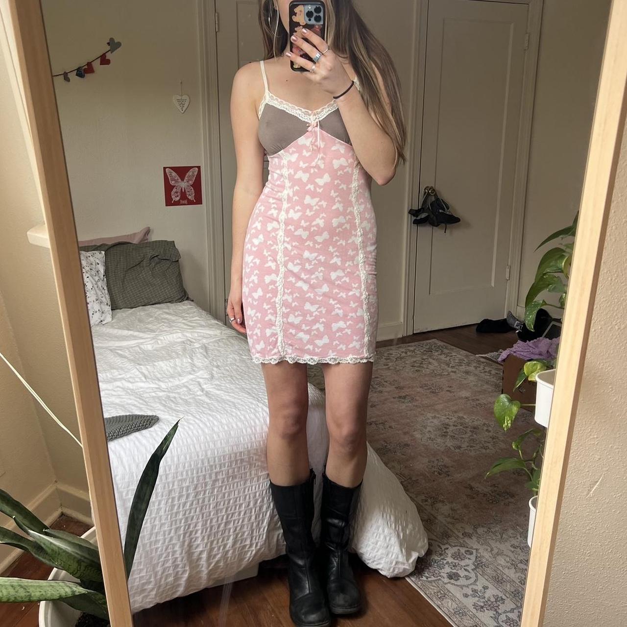 Cutie butterfly mini dress 🍒 PJ salvage, def a... - Depop