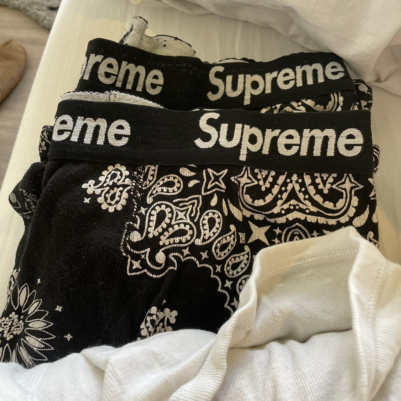 9 x Supreme & P+F boxers all used, some better than... - Depop