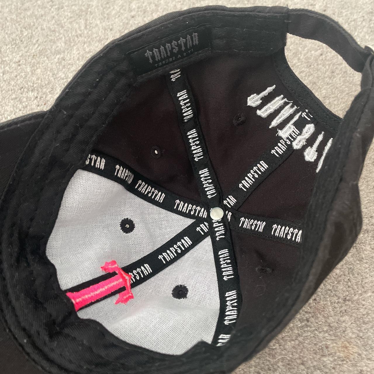 Trapstar Irongate Black Cap Hat Pink T Logo Selling... - Depop