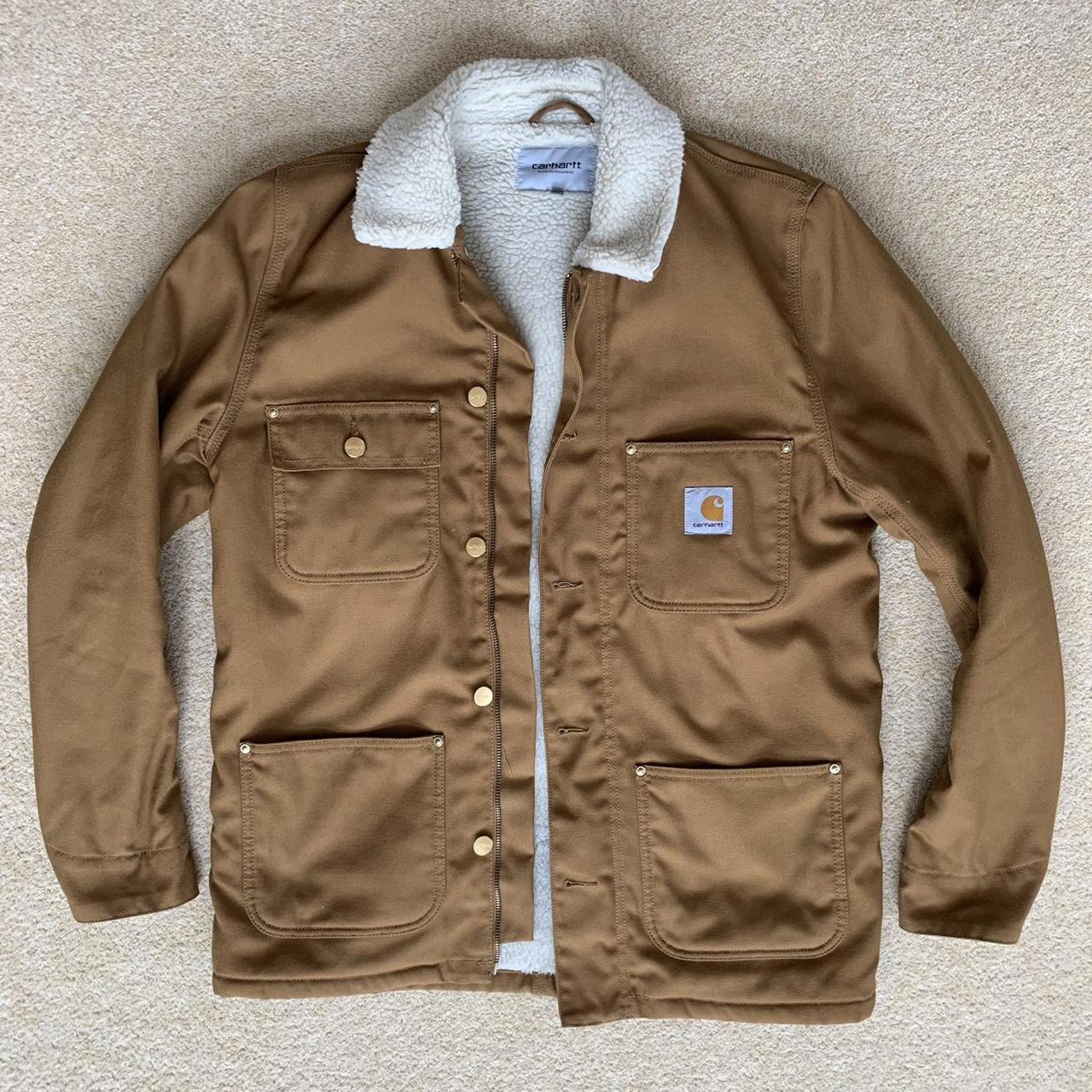 Carhartt Michigan jacket Sherpa lined Medium Perfect... - Depop