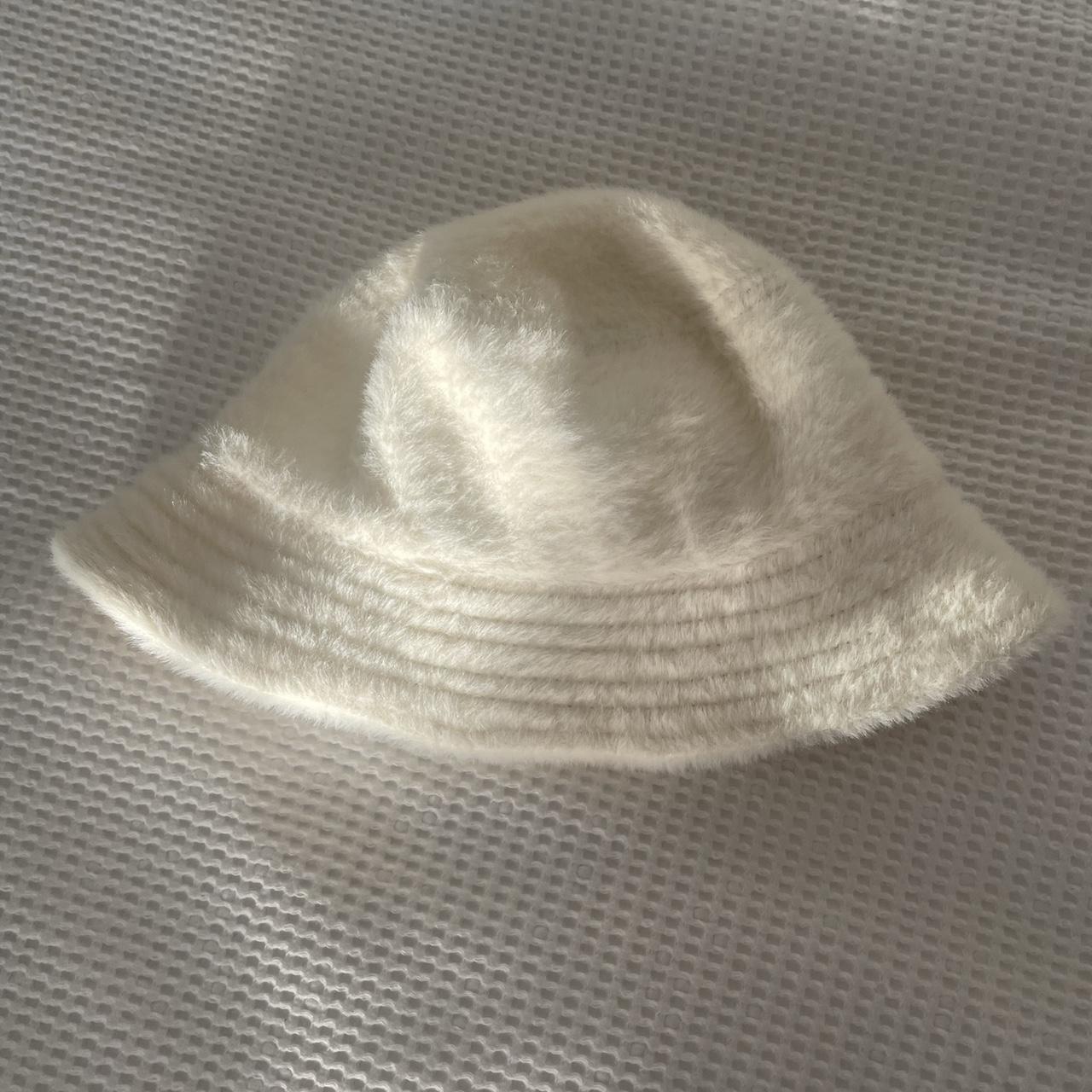 Women's Cream and White Hat | Depop