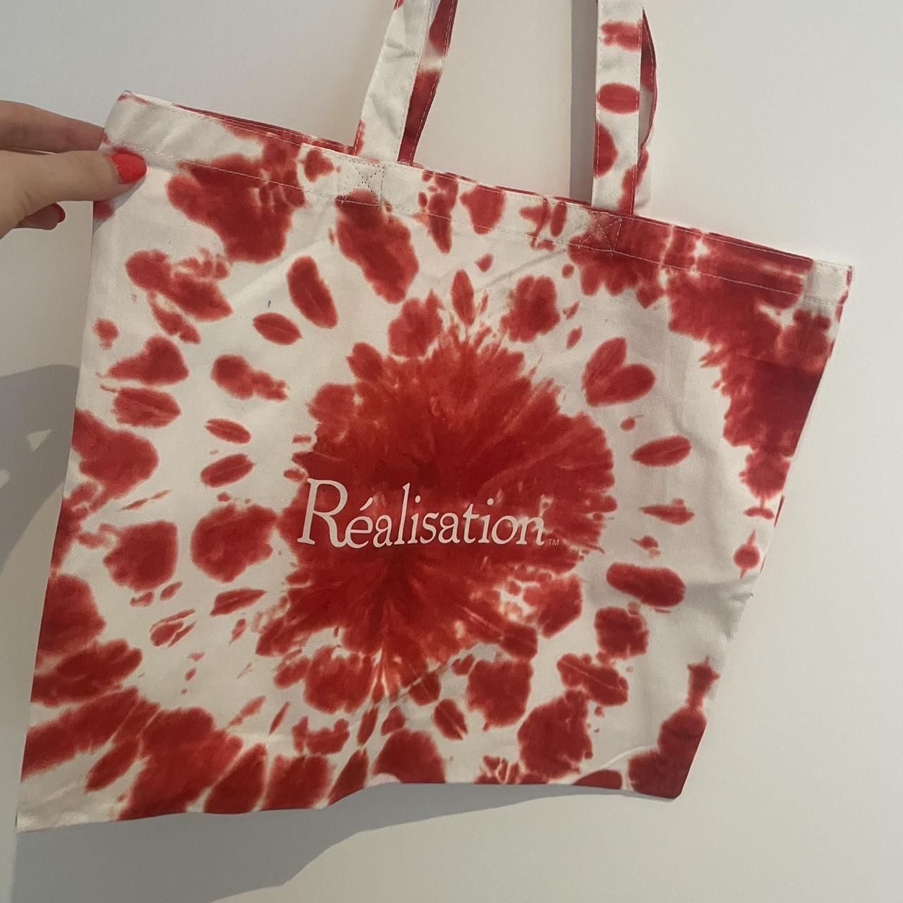 Brand New REALISATION PAR tie dye tote bag in red... - Depop