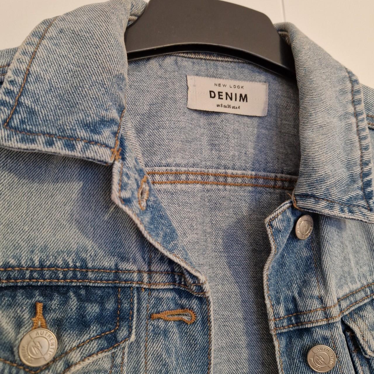 New Look Cropped Denim Jacket Worn a few times, in... - Depop