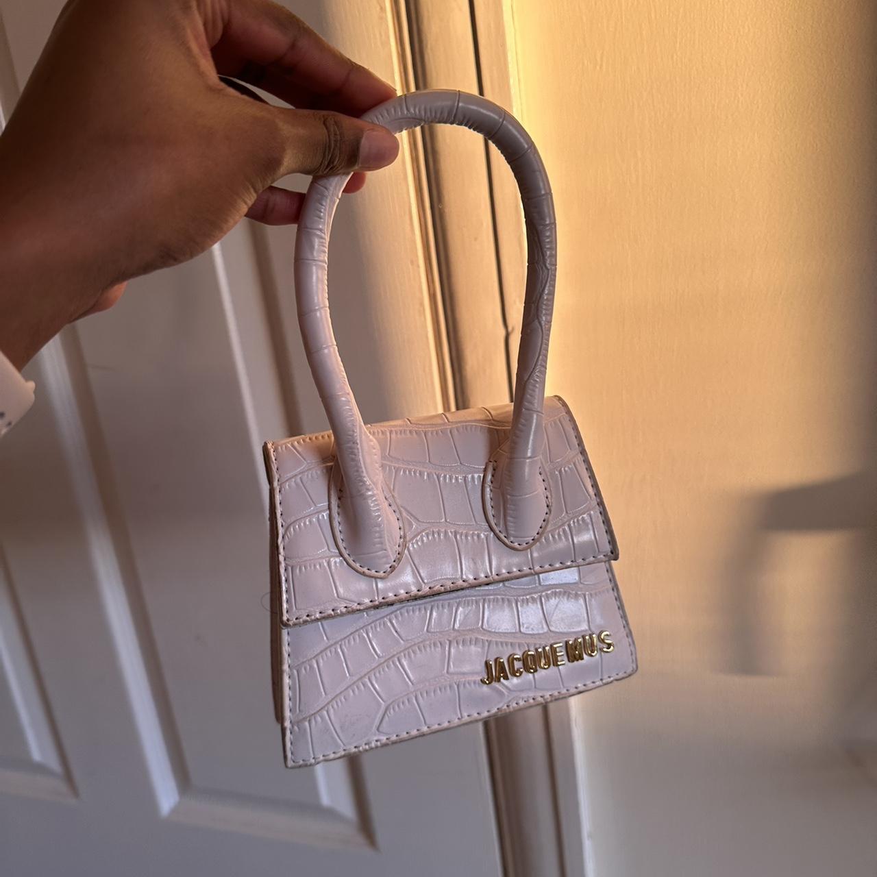 White croc micro bag Designer Authenticity shown... - Depop