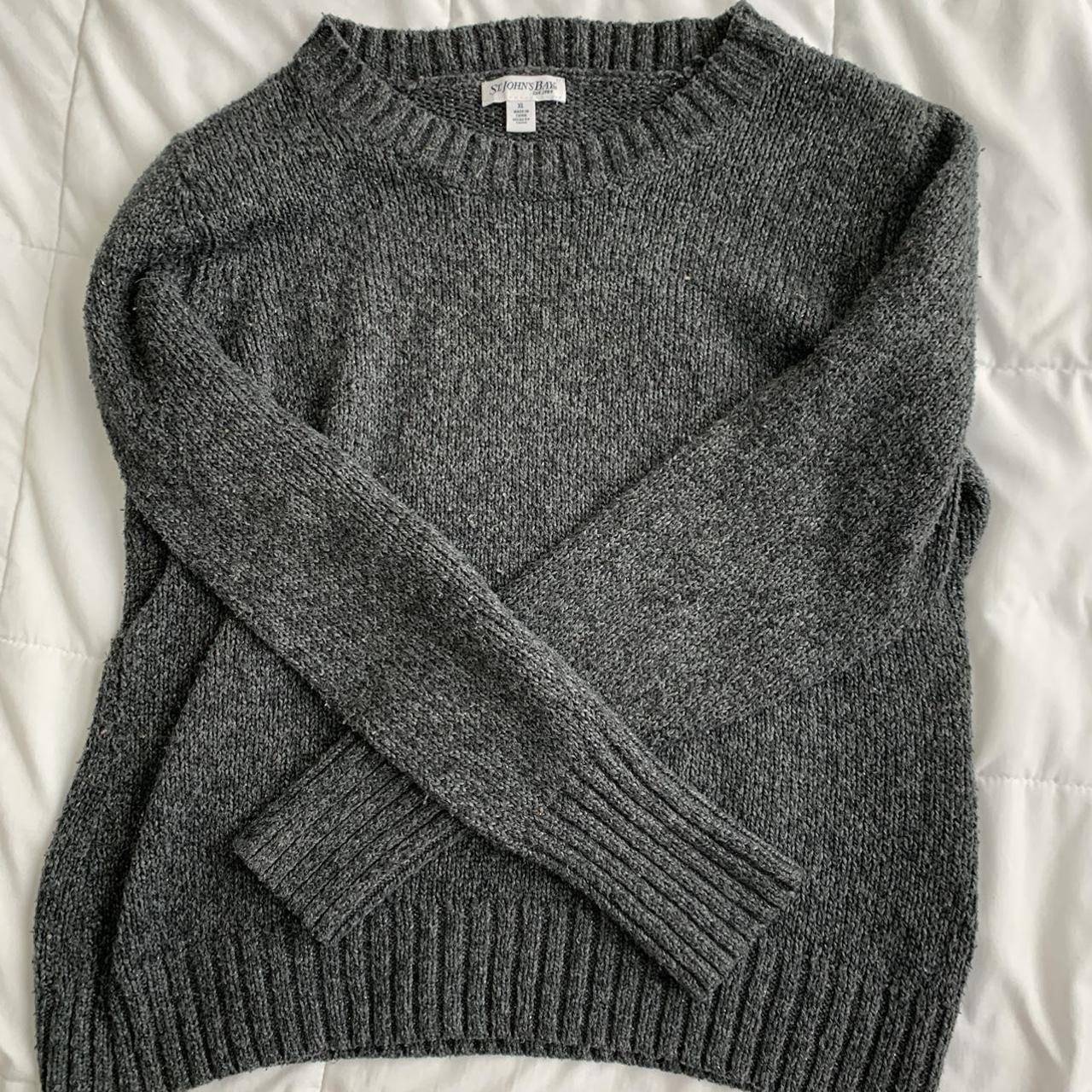 Super soft knitted grey baggy sweater :) This is... - Depop