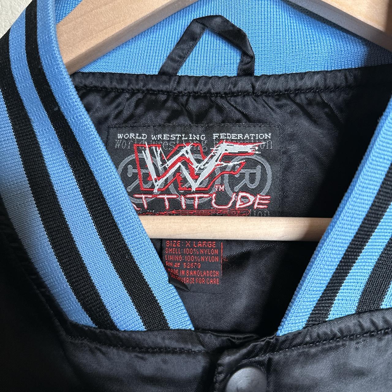 Vintage 1999 WWF Stone Cold Steve Austin satin... - Depop