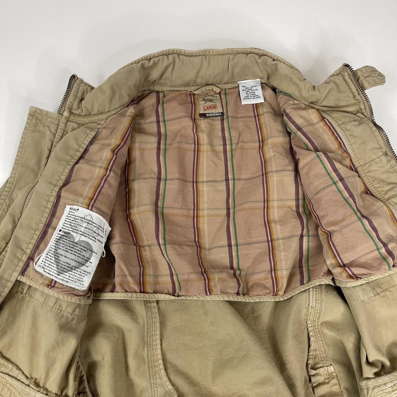 Triple Five Soul Y2K Field Jacket Features tan... - Depop