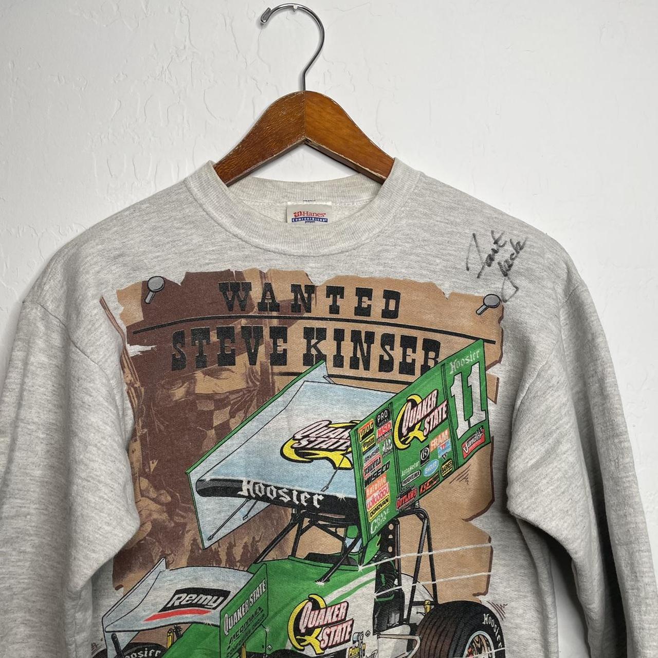 Vintage 90s Steve Kinser Outlaw Racing Nascar Aop Depop