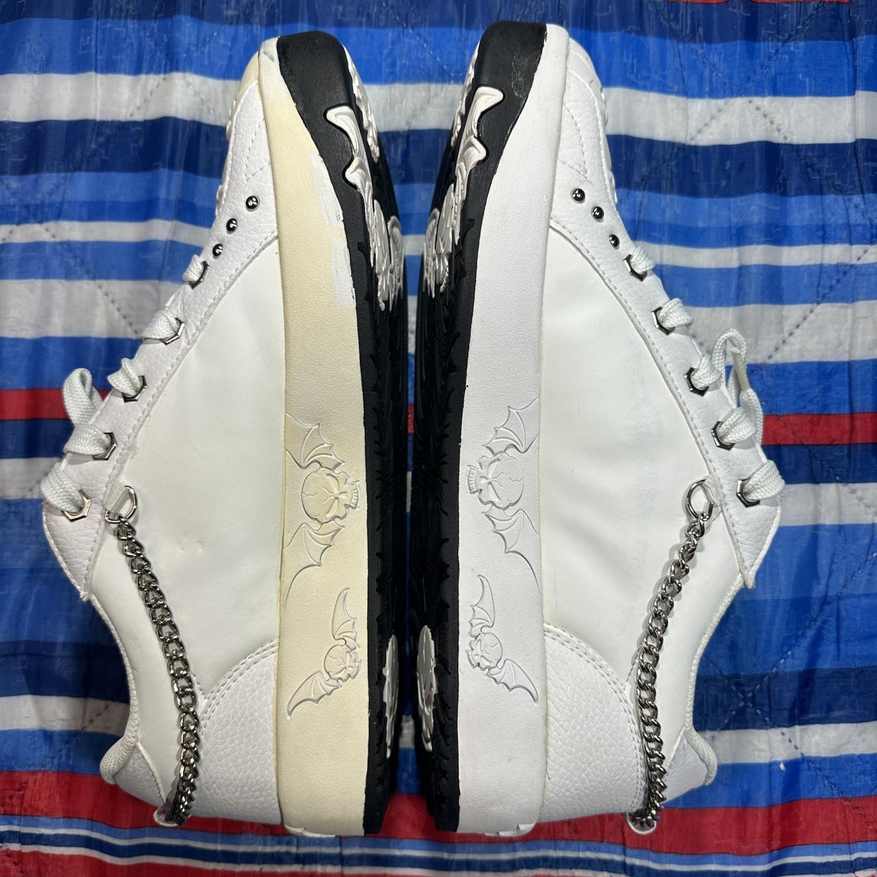 Luxury Kicks Vlado Footwear Skulls Crossbones Chains... - Depop